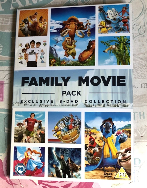 FAB KIDS FAMILY Movie Pack Exclusive 8 DVD Collection (Ice Age 3,Rio ...
