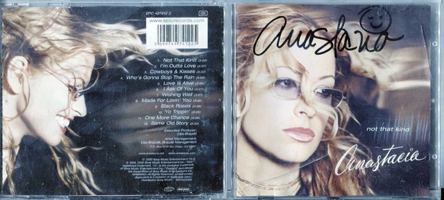 AUTOGRAPHE ORIGINAL SIGNED de la Chanteuse ANASTACIA sur Jacket CD 2000 ...