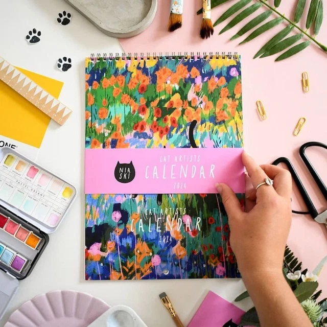 HANGABLE 2024 CALENDAR 2024 Daily Organiser Calendar Home EUR 11,80 ...