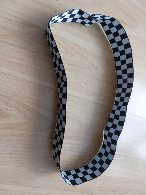 BRITISH POLICE CAP BAND DICED CHECKERED BLACK / WHITE Obsolete from 60 ...