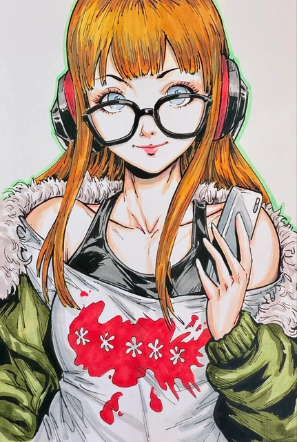 FUTABA SAKURA - Persona 5,fan art,drawing,markers,comics,manga,painting ...
