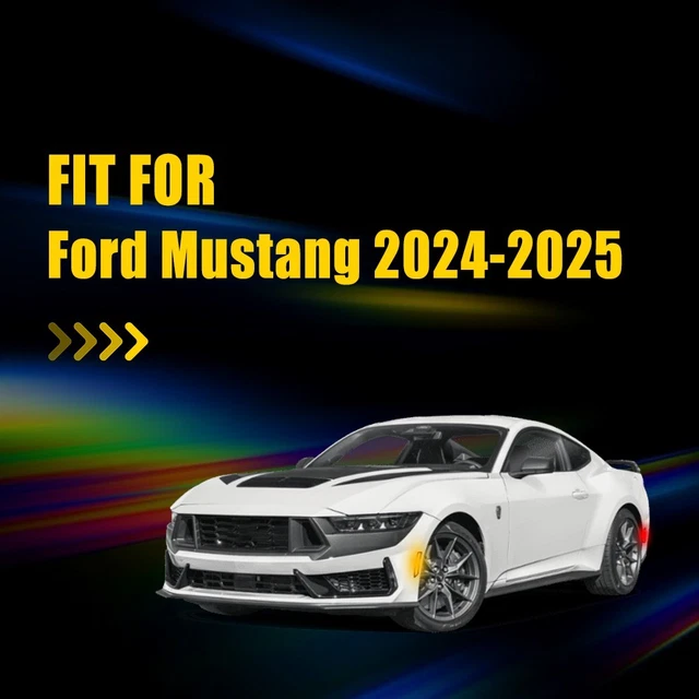 FOR 2024-2025 FORD Mustang S650 LED Side Marker Lights 4PCS Front Rear ...