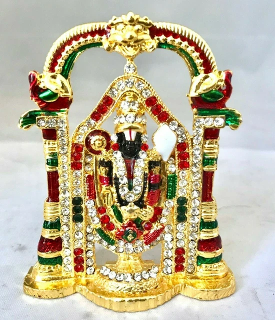 LORD VENKATESWARA VISHNU Tirupati Balaji Venkat Deity Metal Statue ...