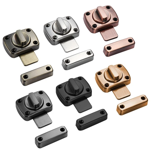 DOOR BATHROOM DOOR Turn Rotate Door Bolts Hardware Home Security Door ...