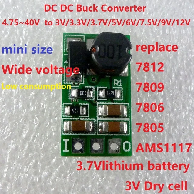 DC-DC BUCK STEP Down Converter Regulator Module 3V 3.3V 3.7V 5V 6V 7.5V ...