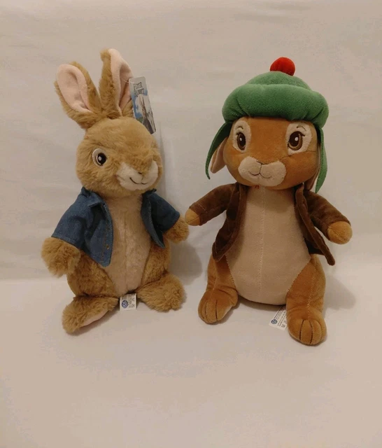 SET OF 2 Frederick Warne PETER RABBIT & BENJAMIN BUNNY 12" Soft Plush ...