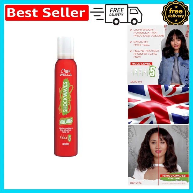 SMOOTH & MANAGEABLE Hair with Shockwaves Volume Mousse 200ml - Humidity Control £5.99 - PicClick UK