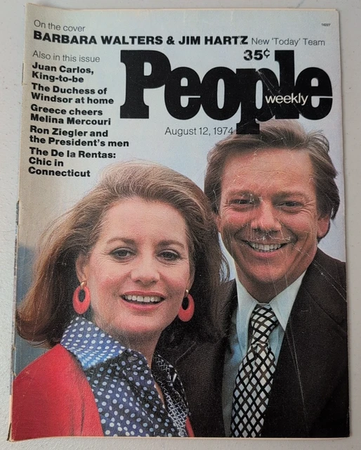 PEOPLE WEEKLY MAGAZINE 1974 August 12 Barbara Walters Richard Dreyfuss ...