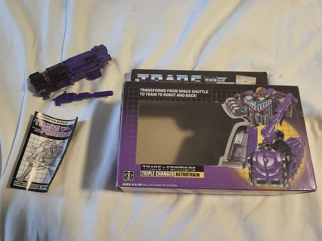 TRANSFORMERS G1 ORIGINAL Vintage Astrotrain Complete 1985 Instructions ...
