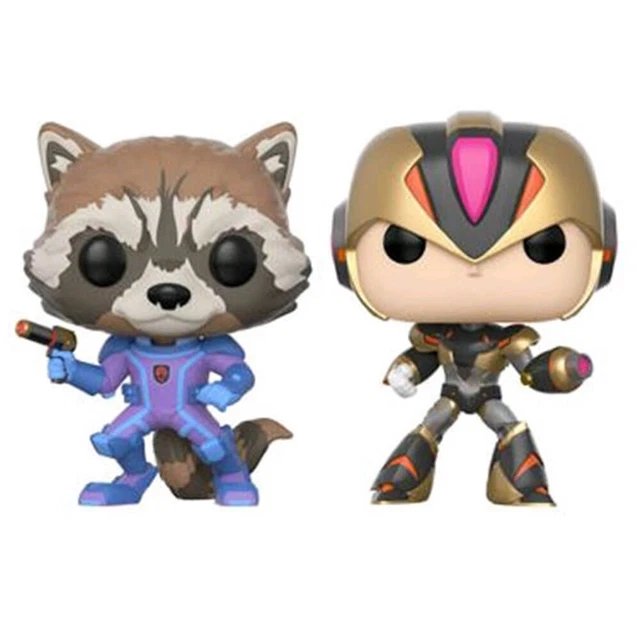 MARVEL VS CAPCOM Infinite Rocket vs Mega Man X US 3.75" Pop! Figura de ...