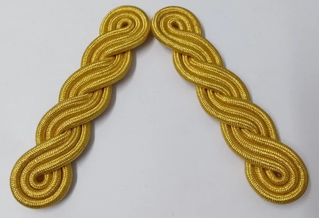 SHOULDER CORDS GOLD Military Ceremonial Parade Issue No Insignia Made ...