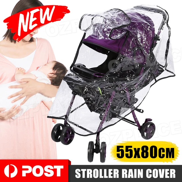 NEW UNIVERSAL RAIN Cover for Pushchair Stroller Baby Buggy Weather ...