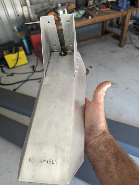 TRANSDUCER COVER, BOAT Transducer Water Deflector, Small Alloy ...