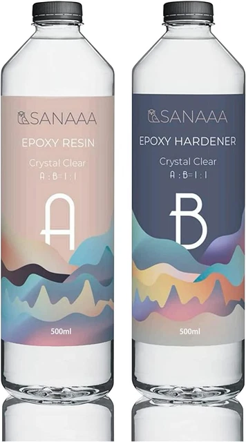 EPOXY RESIN 1000GR for Casting 1:1 Volume Ratio, Crystal Clear Resin ...