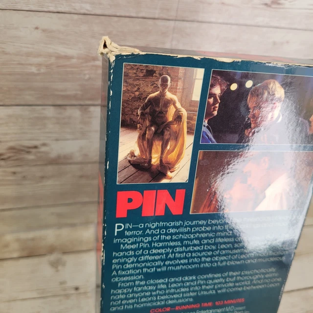 PIN (A PLASTIC Nightmare) 1988 VHS Tape Horror Cult Movie Free Shipping ...