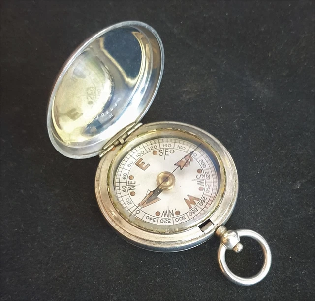 WW1 BRITISH ARMY Officer's Pocket Trench Compass by C.Haseler of ...