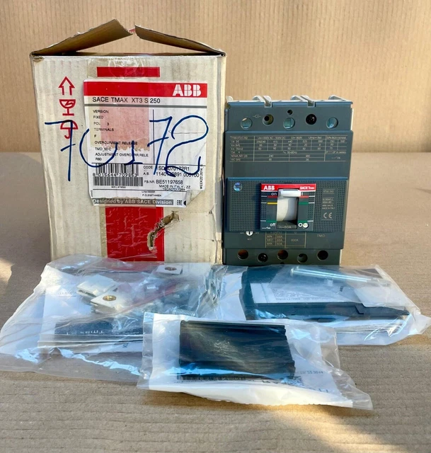 ABB SACE TMAX XT3S 250 Disjoncteur 3 Pole 80 Amp 1SDA070172R1 #NEW EUR 284,48 - PicClick FR
