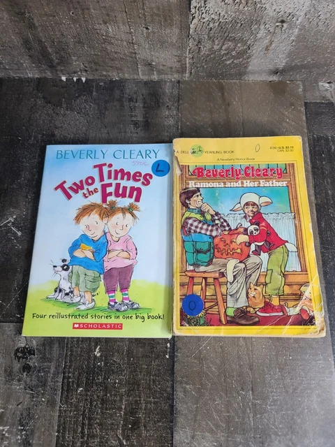 LOT OF 2 Beverly Cleary Books Two times the Fun and Ramona and Her ...