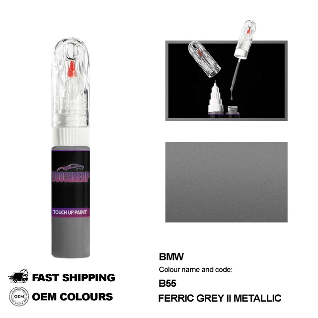 PER MODELLI BMW Grigio Ferrico Ii Codice B55 Ritocco Vernice Penna Ago ...