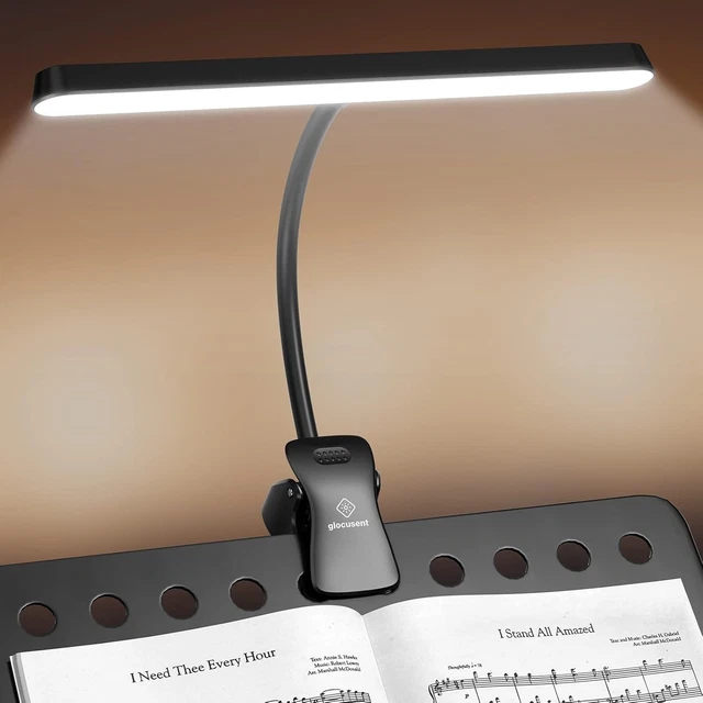 57 LED RECHARGEABLE Music Stand Light - Eye-Caring, 5 Brightness Levels ...