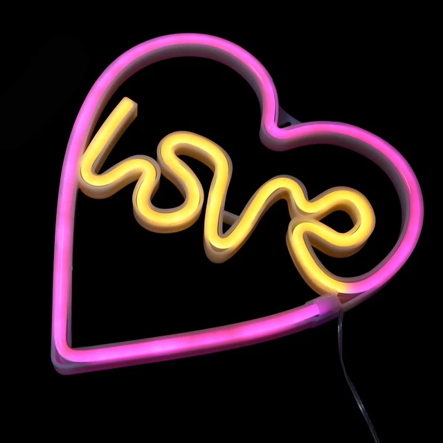 USB NEON LAMP Light Sign LED Signs for Wall Decor Lights Bedroom £29.68 ...