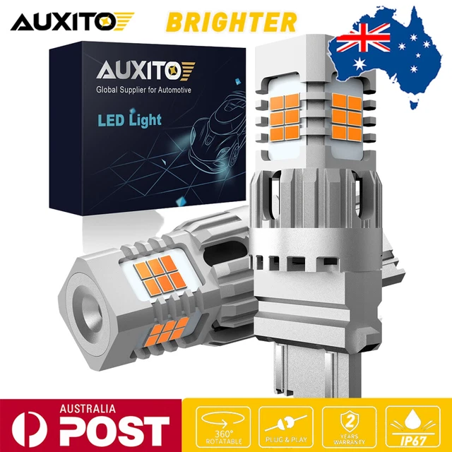 AMBER 3157 3156 3057 4157 6500K LED Reverse Brake Turn Signal Light ...