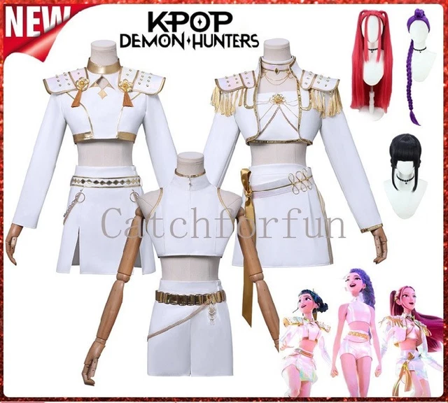 ADULTS K-POP DEMON Hunters Rumi Mira Zoey Cosplay Costume Wig Party Outfits Suit EUR 49,02 ...