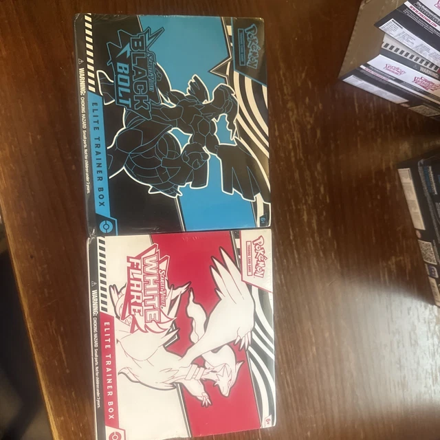 POKÉMON TCG WHITE Flare/Black Bolt Etb - Elite Trainer Box pair $219.72 ...
