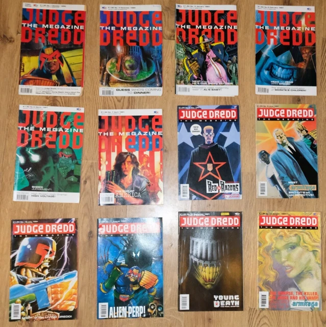 JUDGE DREAD THE Magazine JobLot Comic Set Bundle Inc No 1 & Red Razor ...