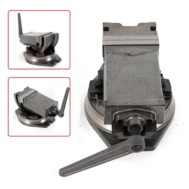 5 INCH SWIVEL Base & 90º Angle Tilting 2 Way Clamp Vise Precision ...
