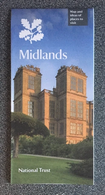 NATIONAL TRUST - Midlands Map & Places To Visit Flyer EUR 1,47 ...