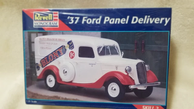 REVELL MONOGRAM 1937 Ford Panel Delivery #85-7628 Vintage Unbuilt Model ...