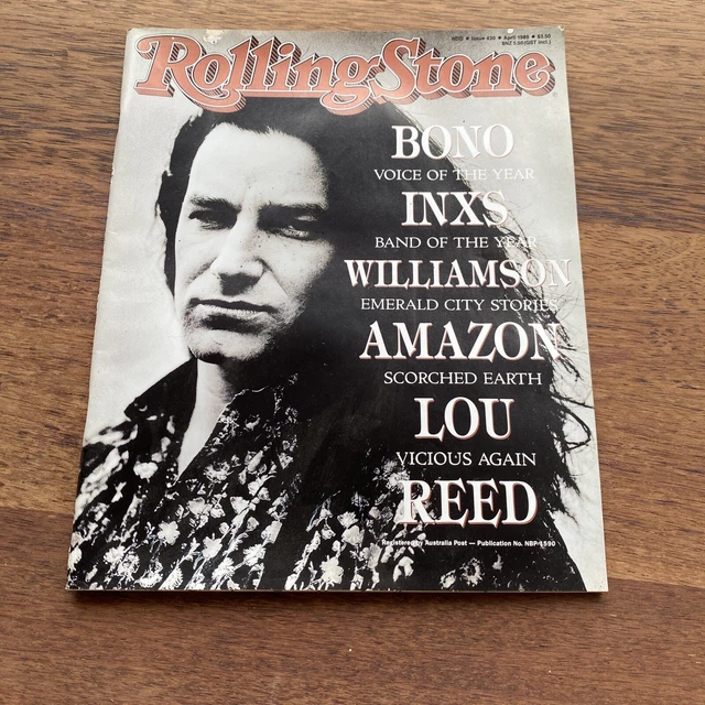 VINTAGE ROLLING STONE Magazine Australia 1989 Issue #430 Bono U2 INXS ...