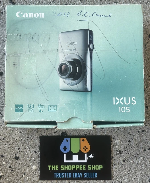 CANON IXUS 105 Digital Camera, 12.1 MP Original Packaging & Accessories ...
