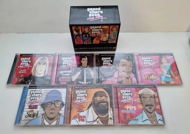 GTA GRAND THEFT Auto: Vice City Original Soundtrack 7 disc Box Set (CD ...