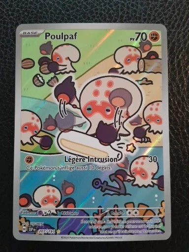 CARTE POKÉMON POULPAF AR 207/191 Étincelles Déferlantes EV8 FR (port ...