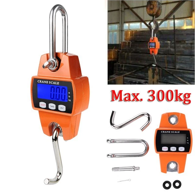 PESON ELECTRONIQUE DIGITAL Balance Pèse bagage Valise Poisson 300KG LCD ...