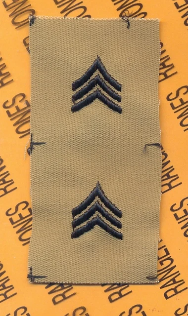 US ARMY ENLISTED SERGEANT E-5 SGT Desert DCU rank patch set EUR 3,44 ...