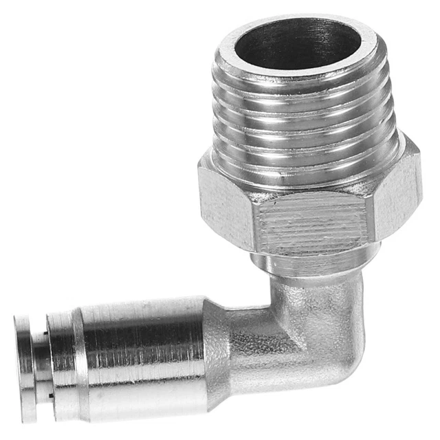 ELBOW AIR PIPING Angled Air Tube Connector Push Fitting For Air ...