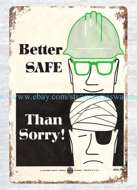 1960S NATIONAL SAFETY Poster Report Unsafe Conditions Promptly metal ... 1960S NATIONAL SAFETY Poster Report Unsafe Conditions Promptly metal ...
