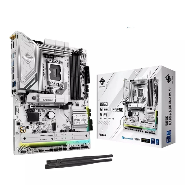 ASROCK MOTHERBOARD B860 LGA1851 ATX DDR5 PCIe 5.0 x16 B860 STEEL LEGEND ...