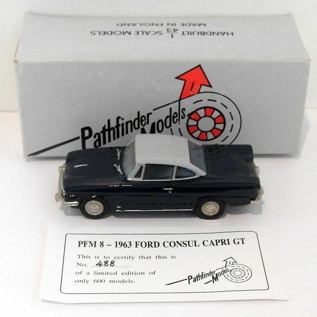 PATHFINDER MODELS 1/43 Scale PFM8 - 1963 Ford Consul Capri 1 Of 600 ...
