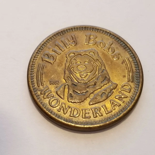 BILLY BOB'S WONDERLAND - Showbiz Pizza Place Game Token - Catalog # WV ...
