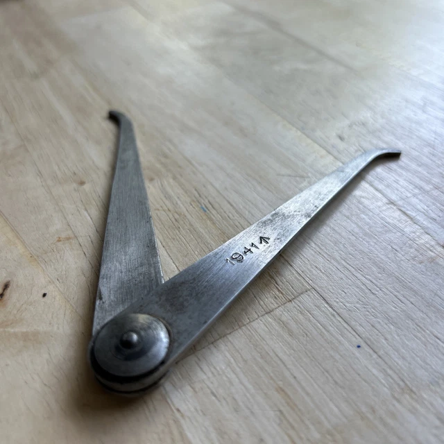 VINTAGE WW2 MILITARY Internal Calipers Dated 1941, Crows Foot, Coopers ...