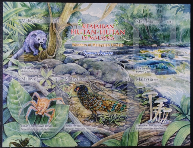 STAMPS - MALAYSIA - Bloc Sheet N°161 Plants & Animals mint Luxury MNH ...