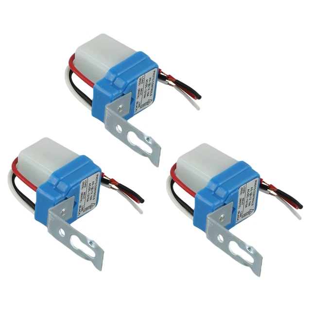 12V 10A PHOTOCELL Switch 3 Pcs Auto On Off Light Control for Industrial ...