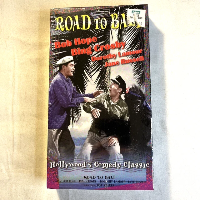 ROAD TO BALI VHS Bob Hope Bing Crosby Comedy Classic Sealed 1999 £9.26 - PicClick UK