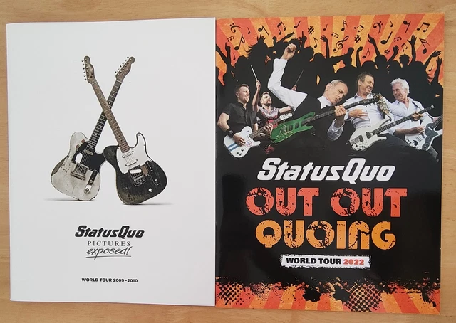 STATUS QUO TOUR Programmes + Calendar Poster. Out Out Quoting And ...