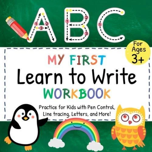 MY FIRST LEARN to Write Workbook : pratique préscolaire manuel écriture ...