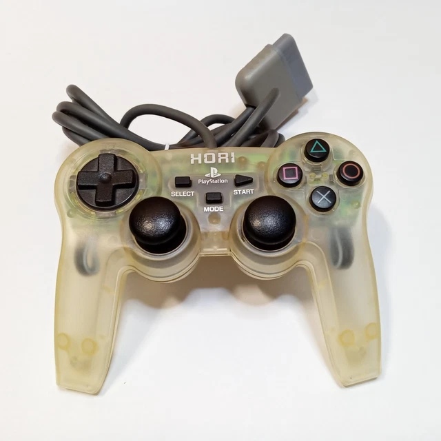 HORI PLAYSTATION PS1 and PS2 Analog Pad Clear White Tested Works $19.99 ...
